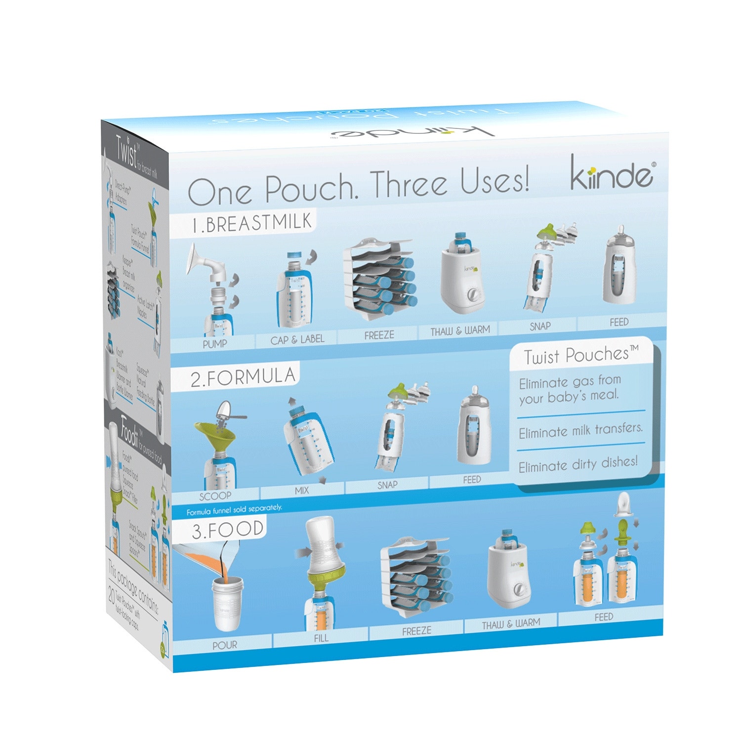 Kiinde Twist Pouches 6 oz